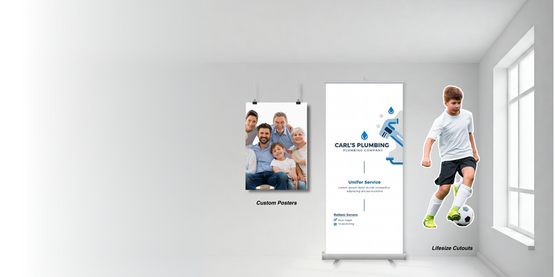 Life Size Cut Outs, Banners, Posters, Gallery Wrapped Canvas